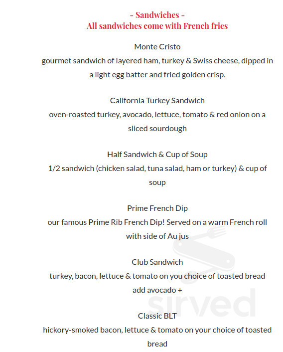 Three Flames menu in San Jose, California, USA