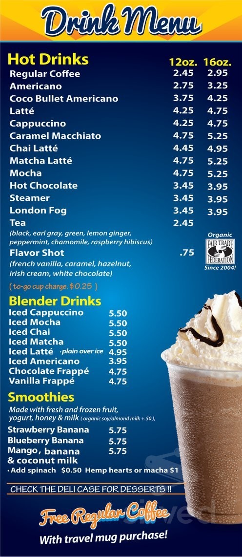 Seahorse Cafe menu in V0N 3J0 Telegraph Cove, British Columbia, Canada