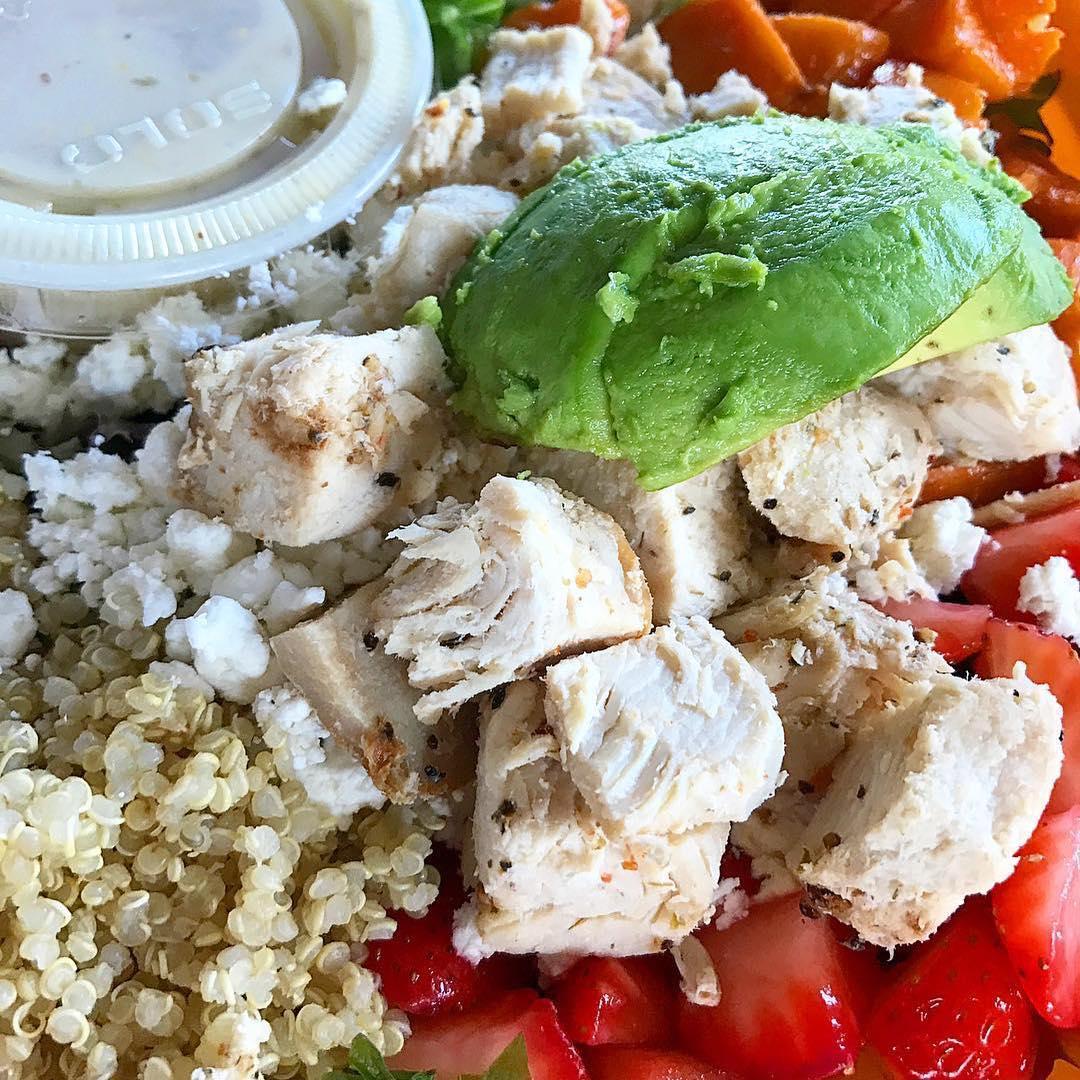 Salad and Go menu in Phoenix, Arizona, USA