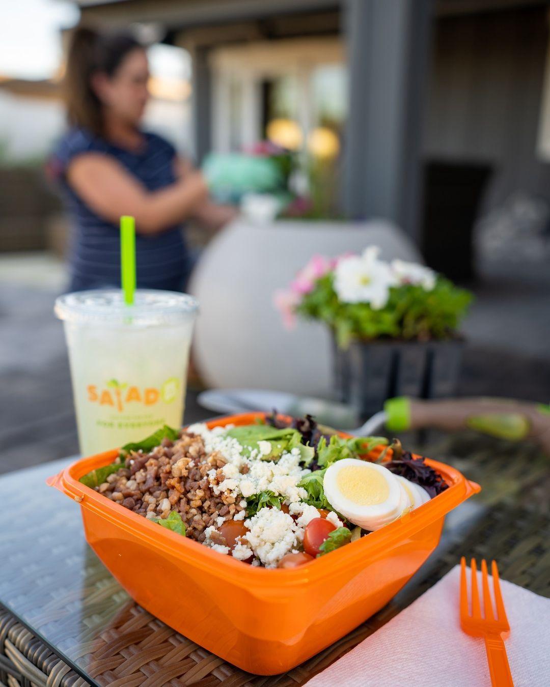 Salad and Go menu in Phoenix, Arizona, USA