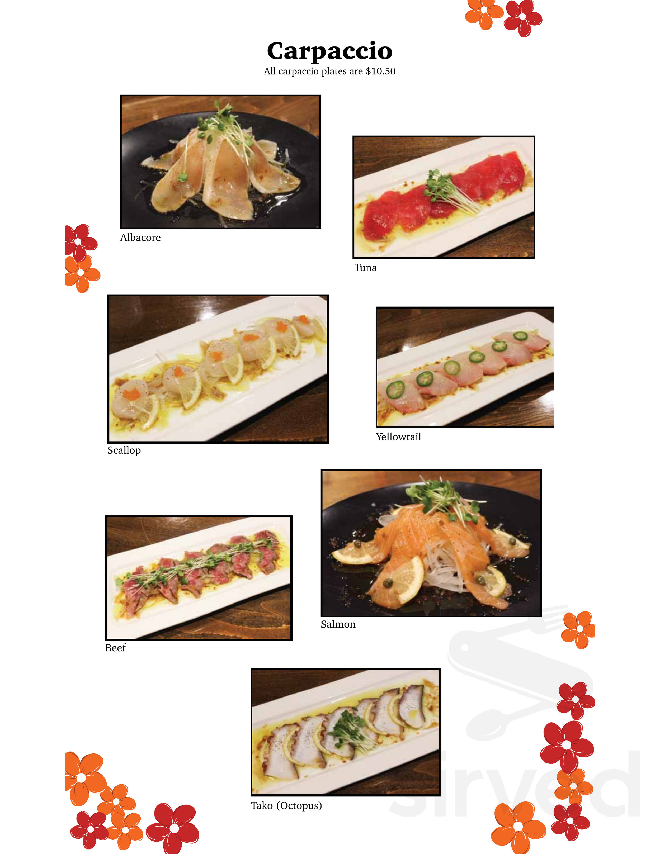 Shogun Restaurant menu in Pasadena, California, USA