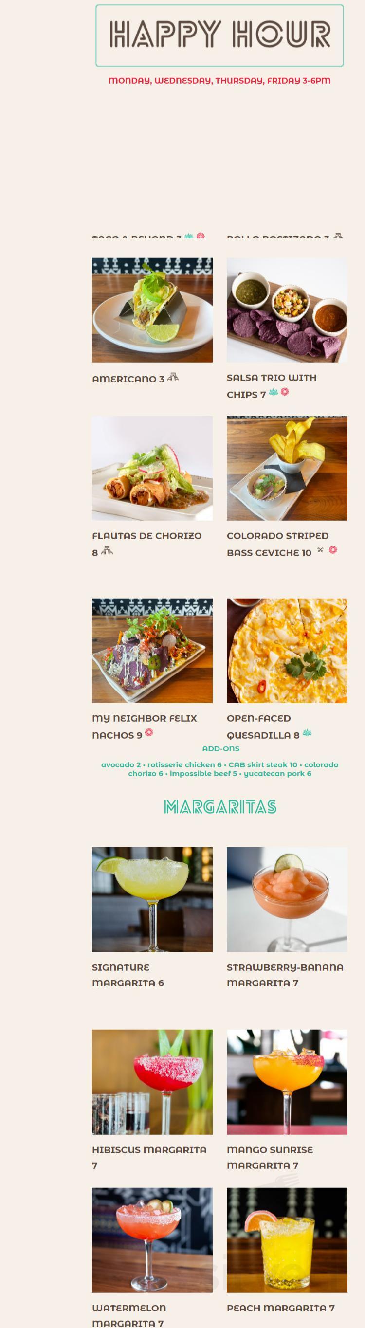 My Neighbor Felix Centennial menu in Centennial, Colorado, USA