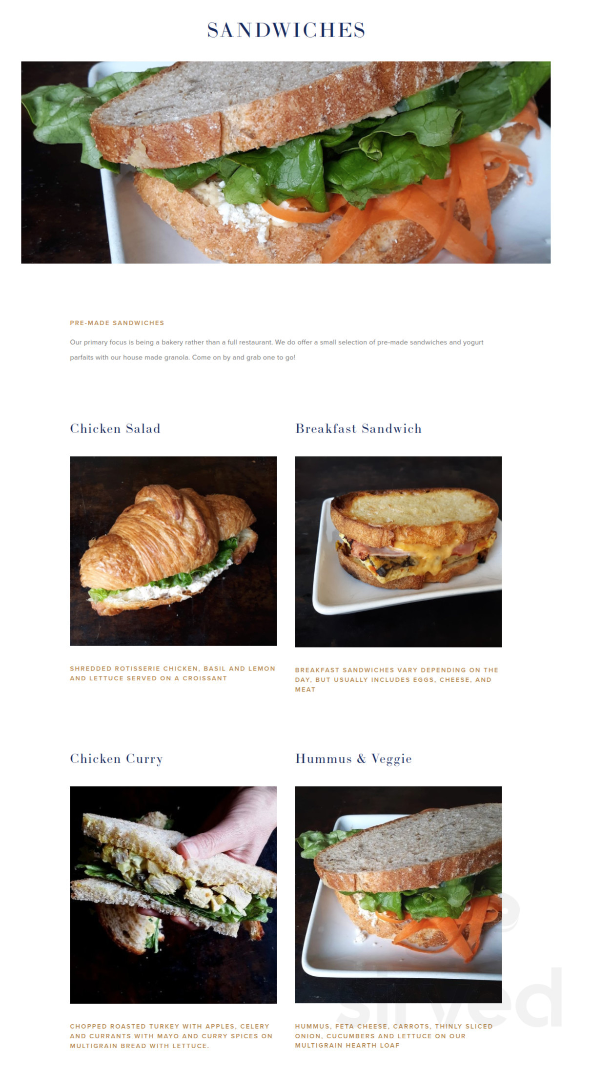 Ceres Bakery Inc menu in Kalispell, Montana, USA