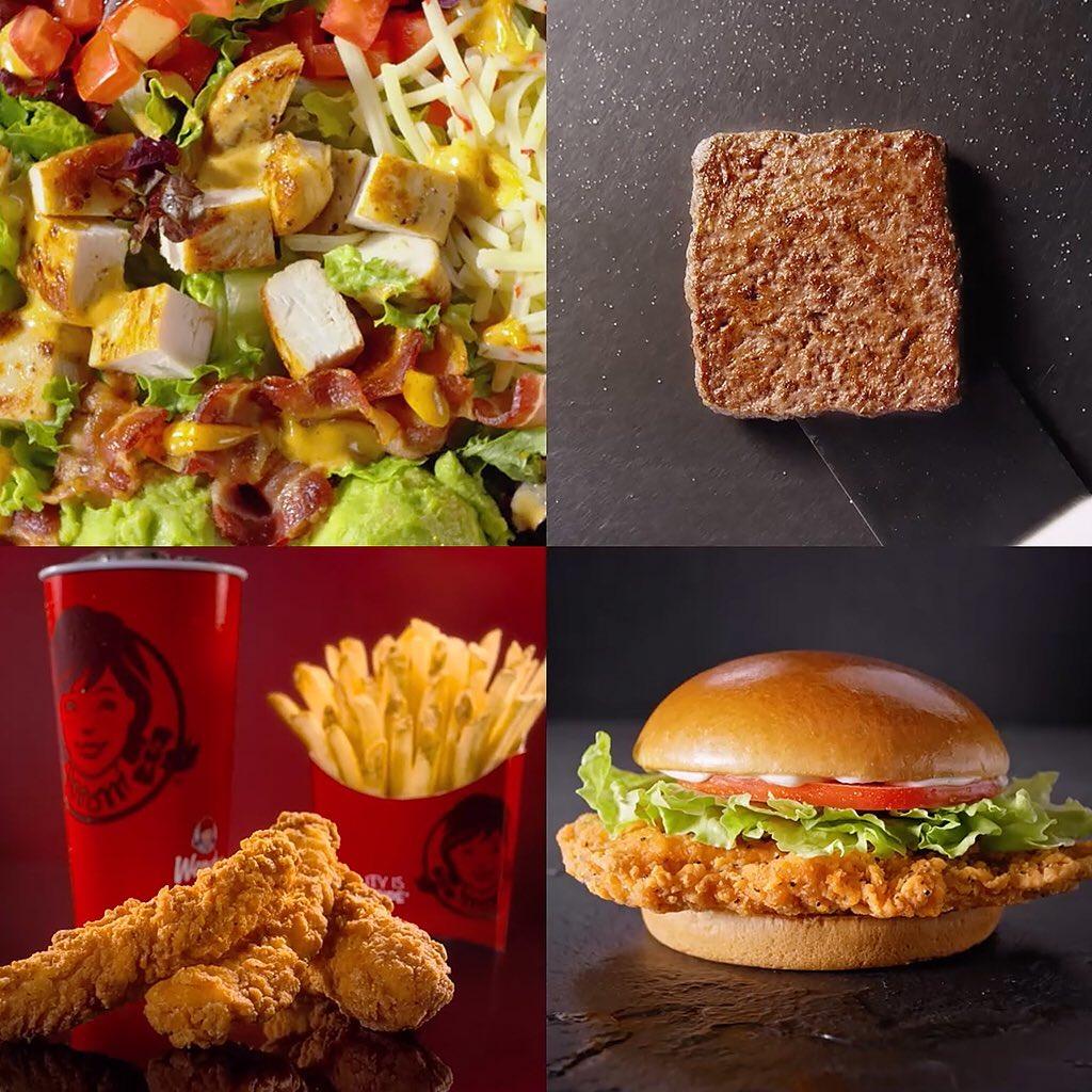 Wendy's menu in Bradford, Ontario, Canada