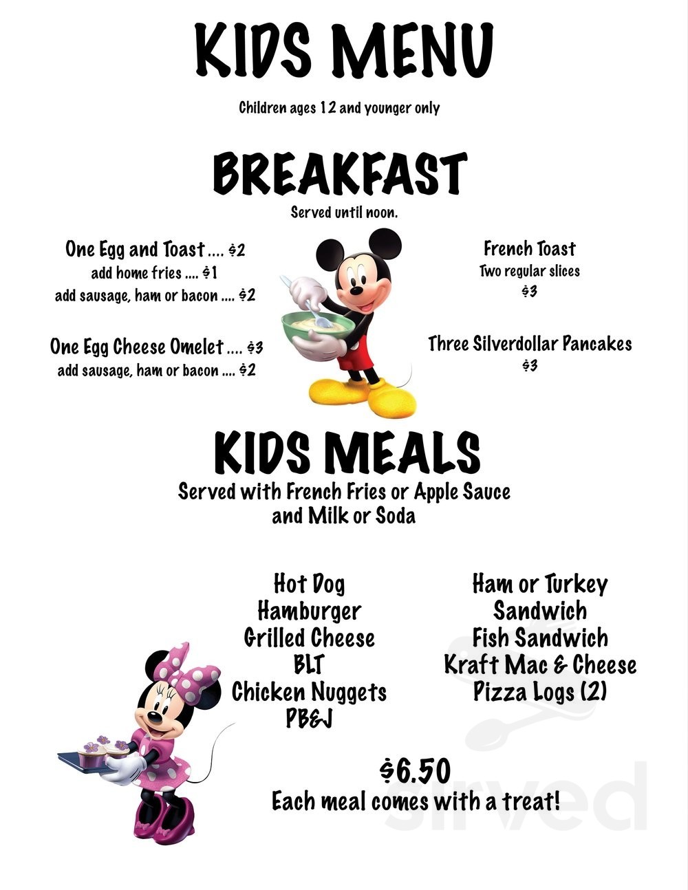 Menu for Gram's Diner in Adams, NY | Sirved