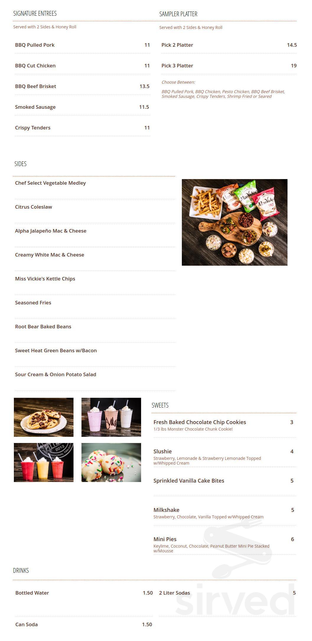 Alpha Pitt Smokers menu in Yorktown, Virginia, USA