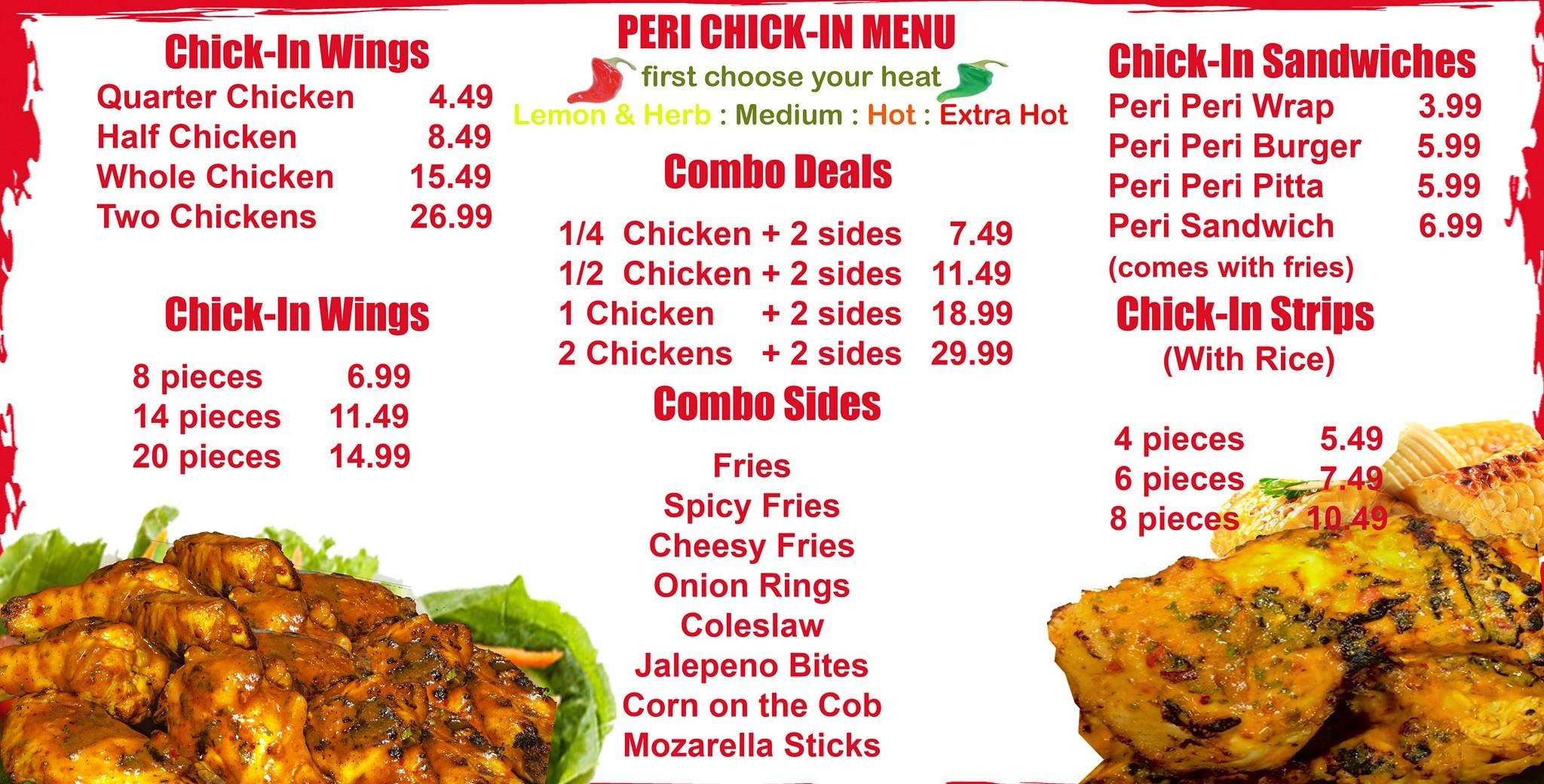 Frangos Peri Peri Queens menu in Queens Village, New York, USA