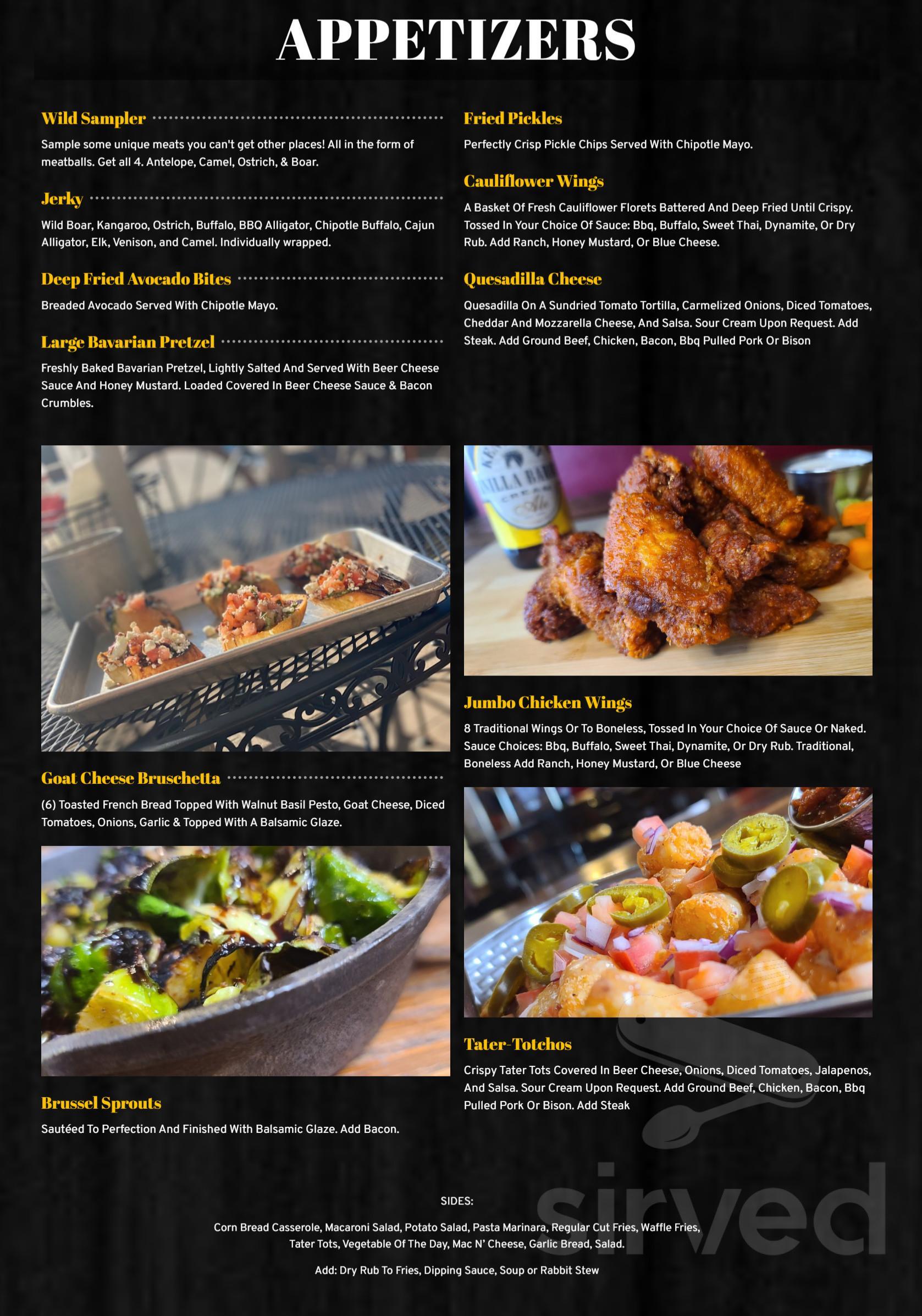 Stagecoach Saloon menu in Lockport, Illinois, USA