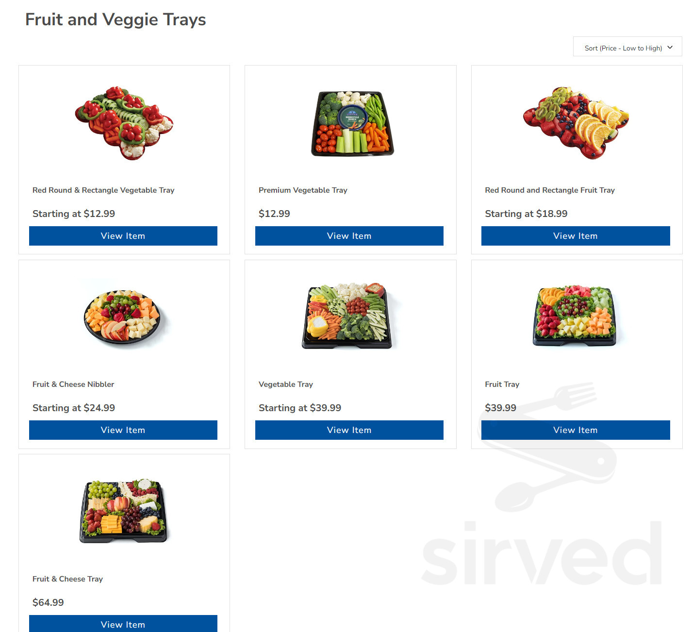 Albertsons Deli menu in Boise, Idaho, USA