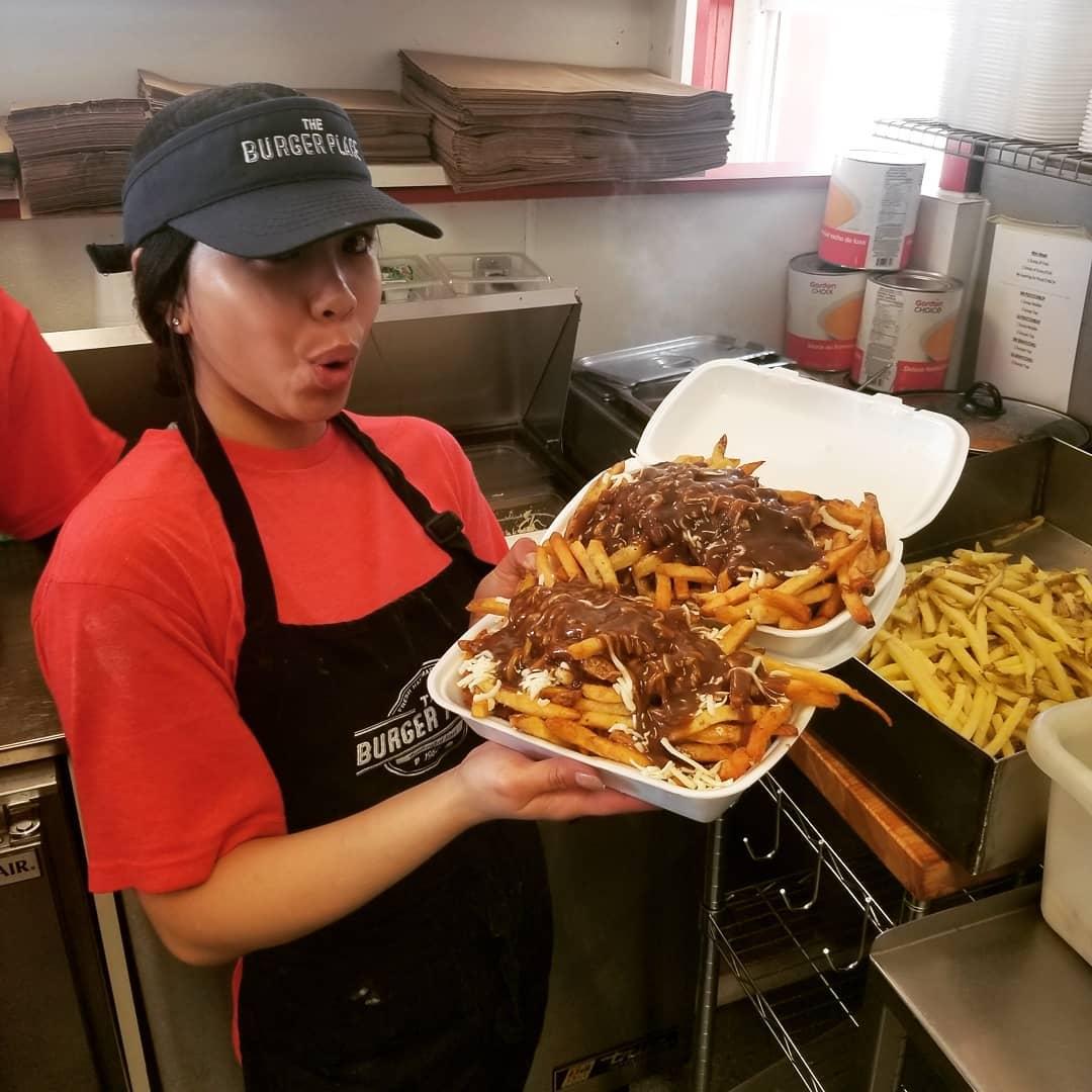 The Burger Place menu in Winnipeg, Manitoba, Canada