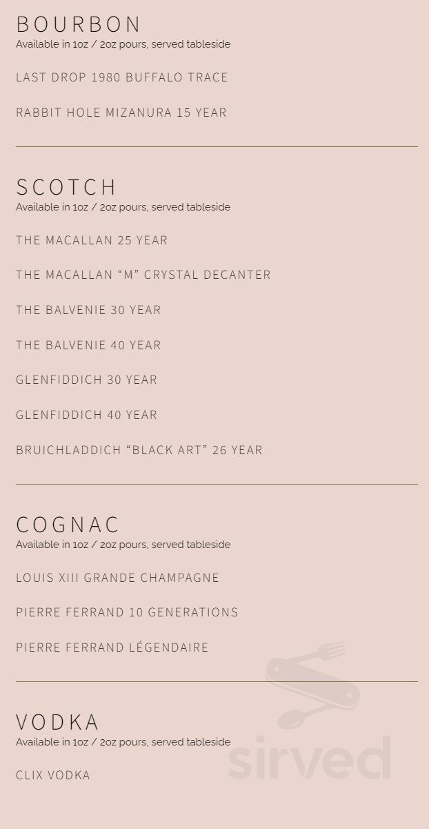Miss River Menu - New Orleans, Louisiana | Sirved