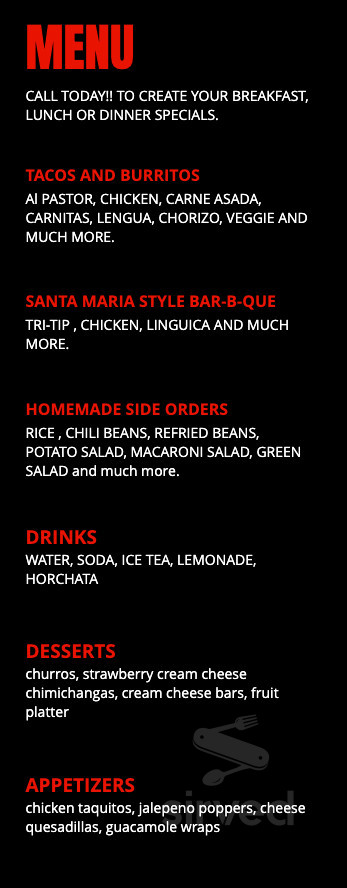 Taco Man Express menus in Santa Maria, California, United States