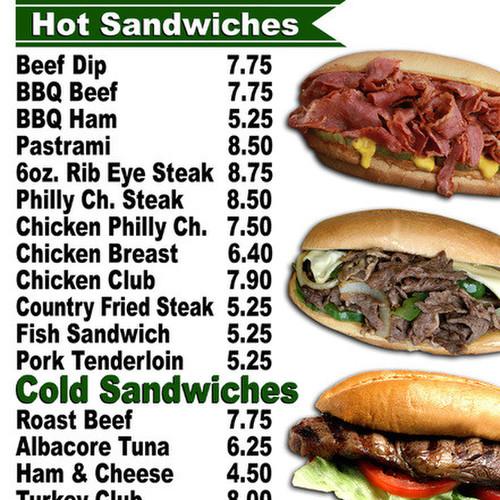 Tom's Place menu in Costa Mesa, California, USA
