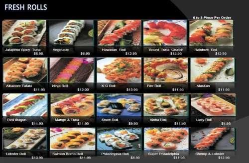 Abashiri Japanese Restaurant menu in Bloomingdale, Illinois, USA