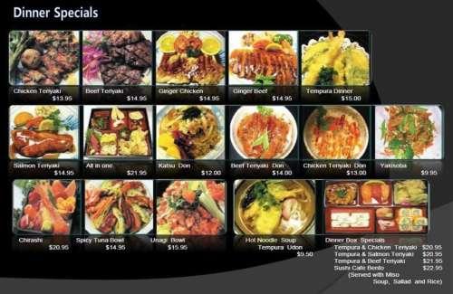 Abashiri Japanese Restaurant menu in Bloomingdale, Illinois, USA