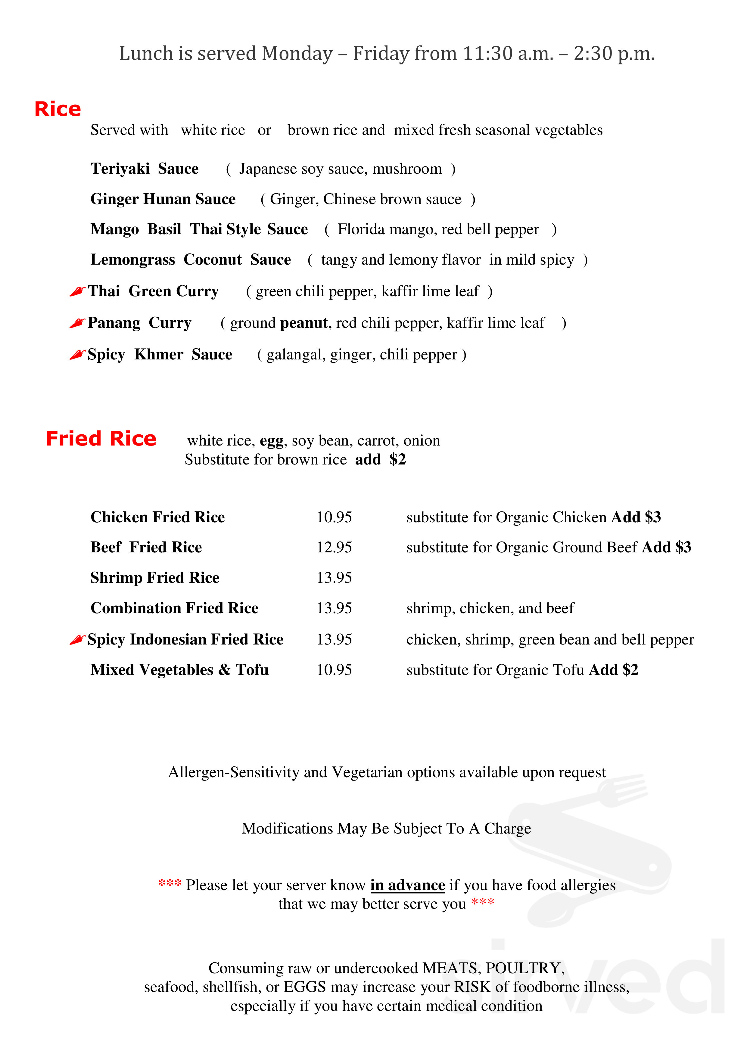 Menu - West Palm Beach FL's Joy Noodles and Asian Cuisine | Sirved