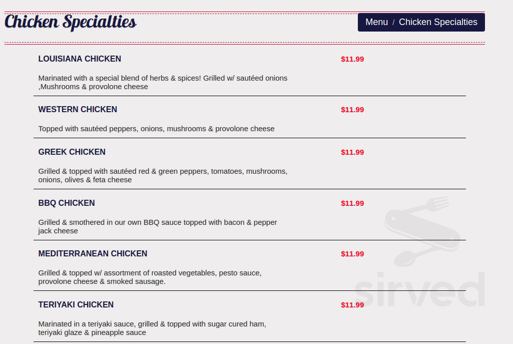 Knight & Day Diner menu in Lititz, Pennsylvania, USA