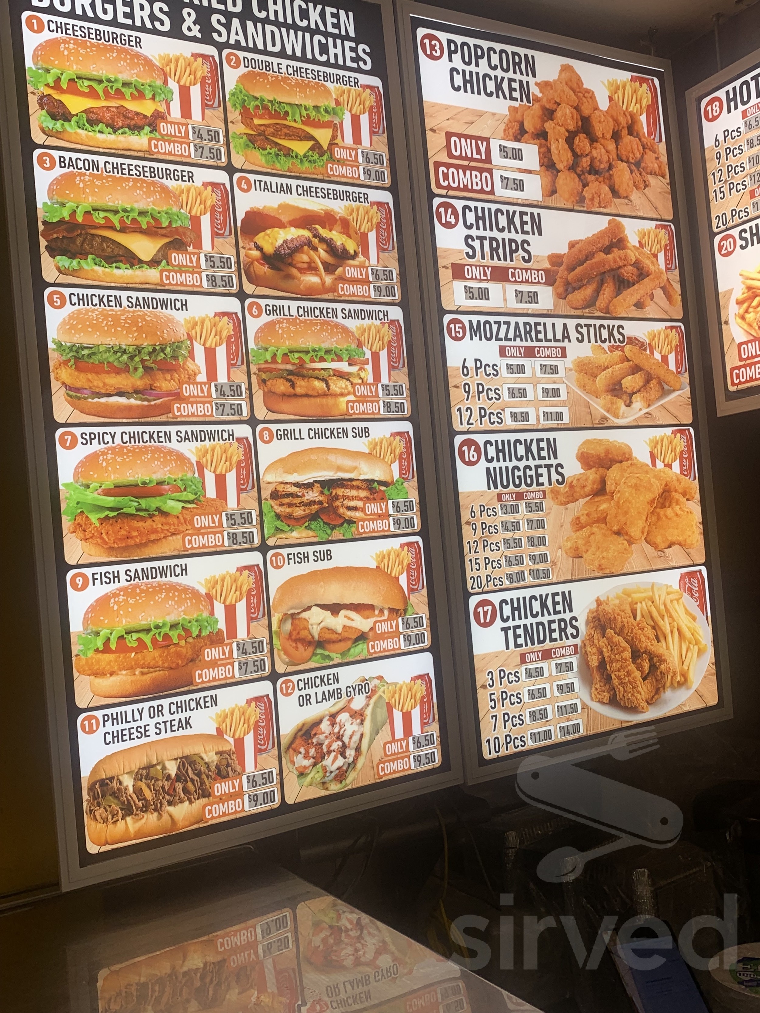 Crown Chicken menu in Brooklyn, New York, USA