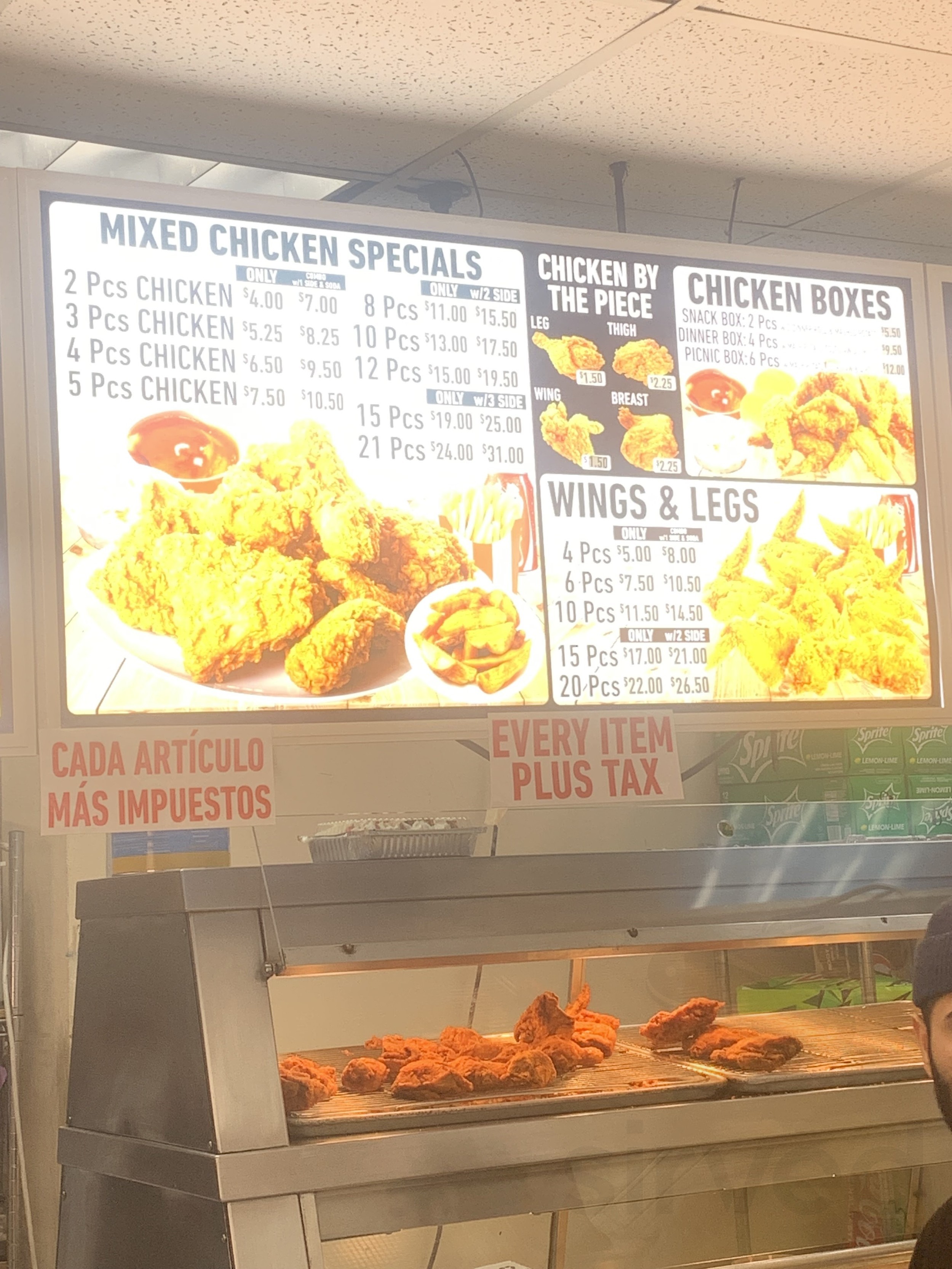 Crown Chicken menu in Brooklyn, New York, USA