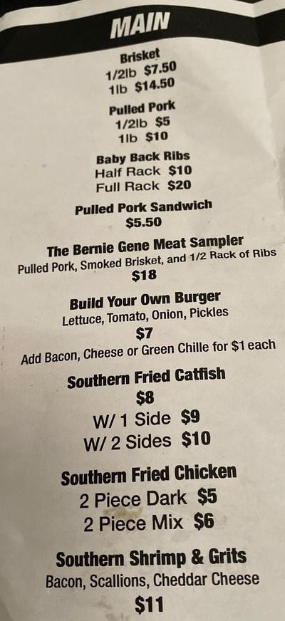 Menu for Hot Mess BBQ & Soul Food in Albuquerque, New Mexico, United States