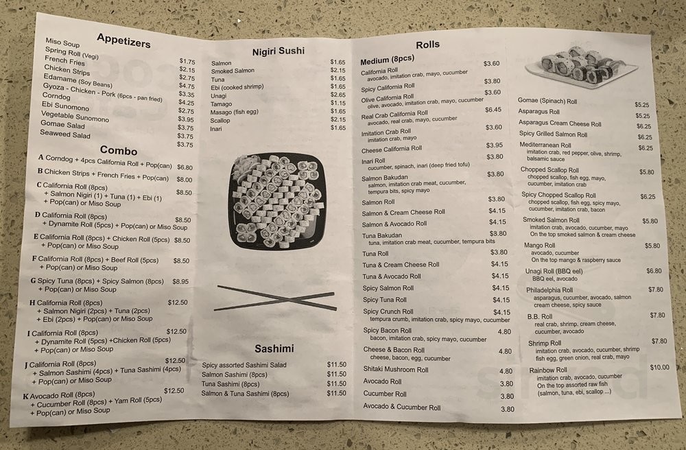 Coco Cafe menu in Chilliwack, British Columbia, Canada