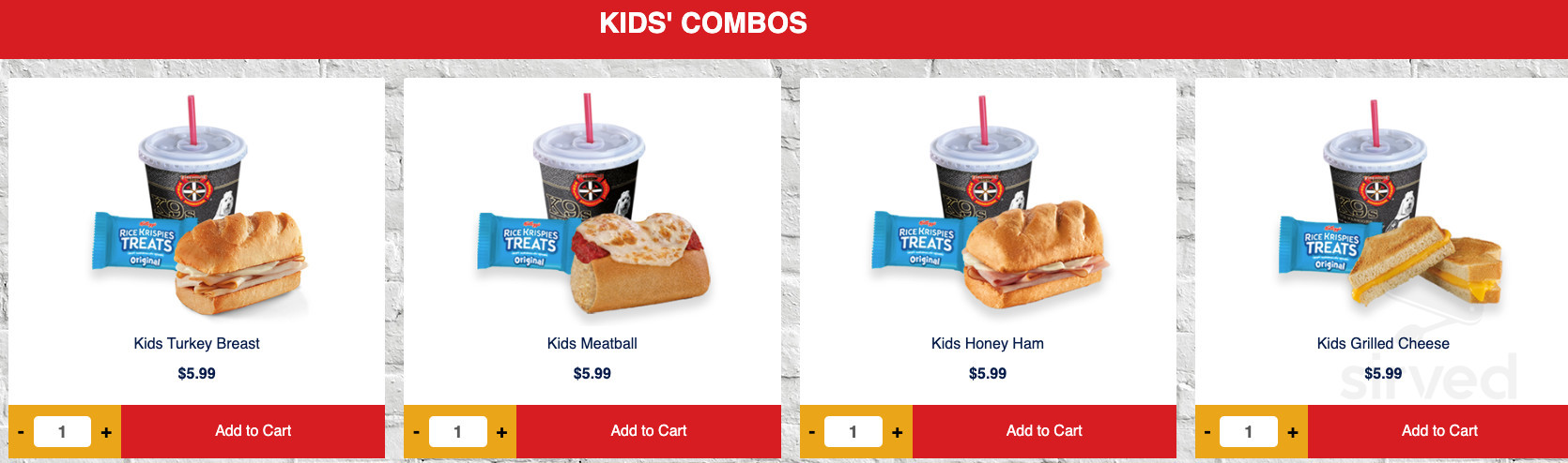 Firehouse Subs menu in Orléans, Ontario, Canada