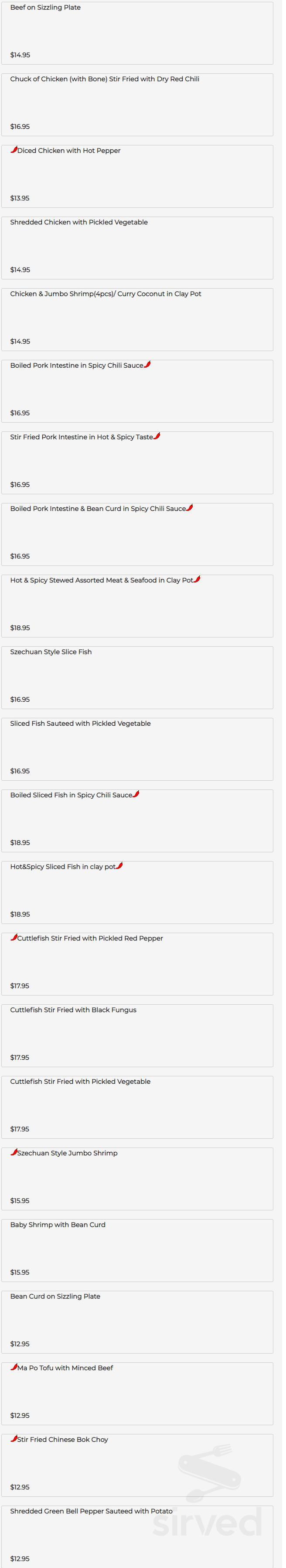 Menu - Houston TX's 888 Chinese Restaurant | Sirved
