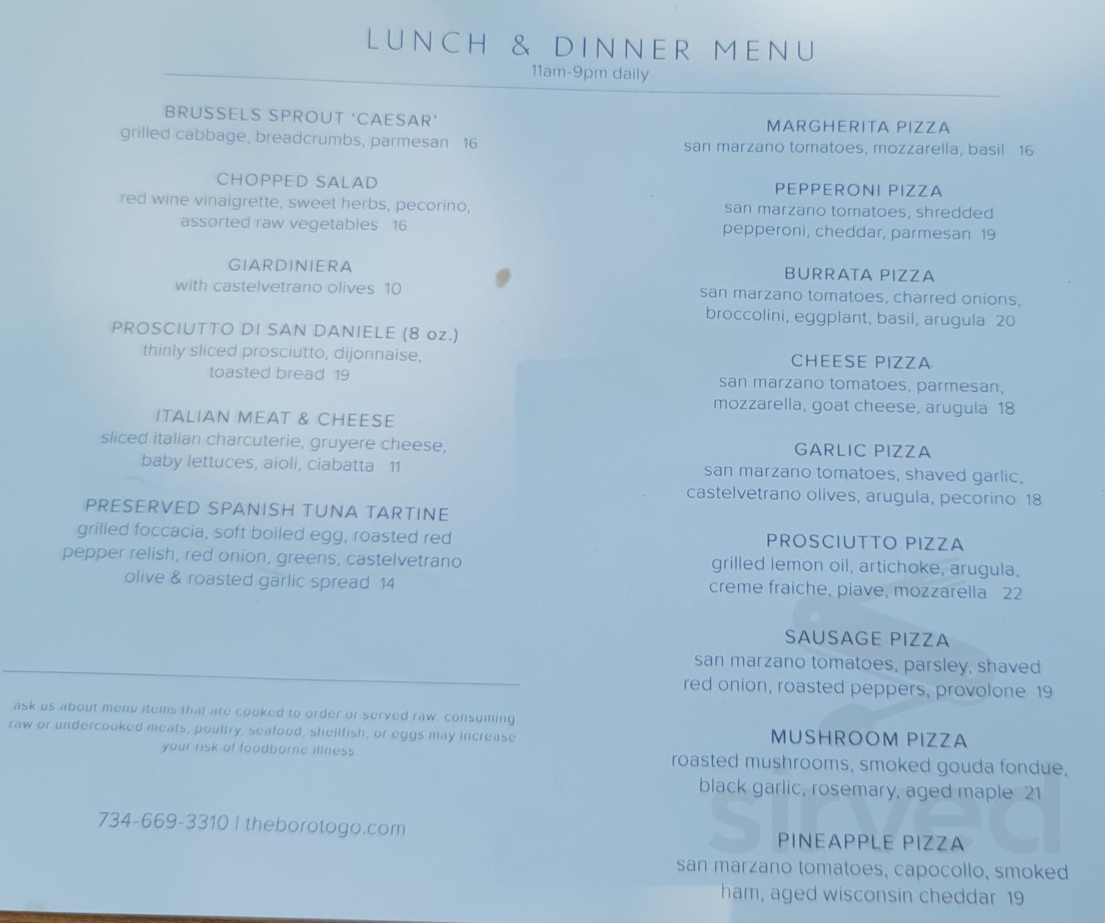 The Dixboro Project Menus In Ann Arbor Michigan United States
