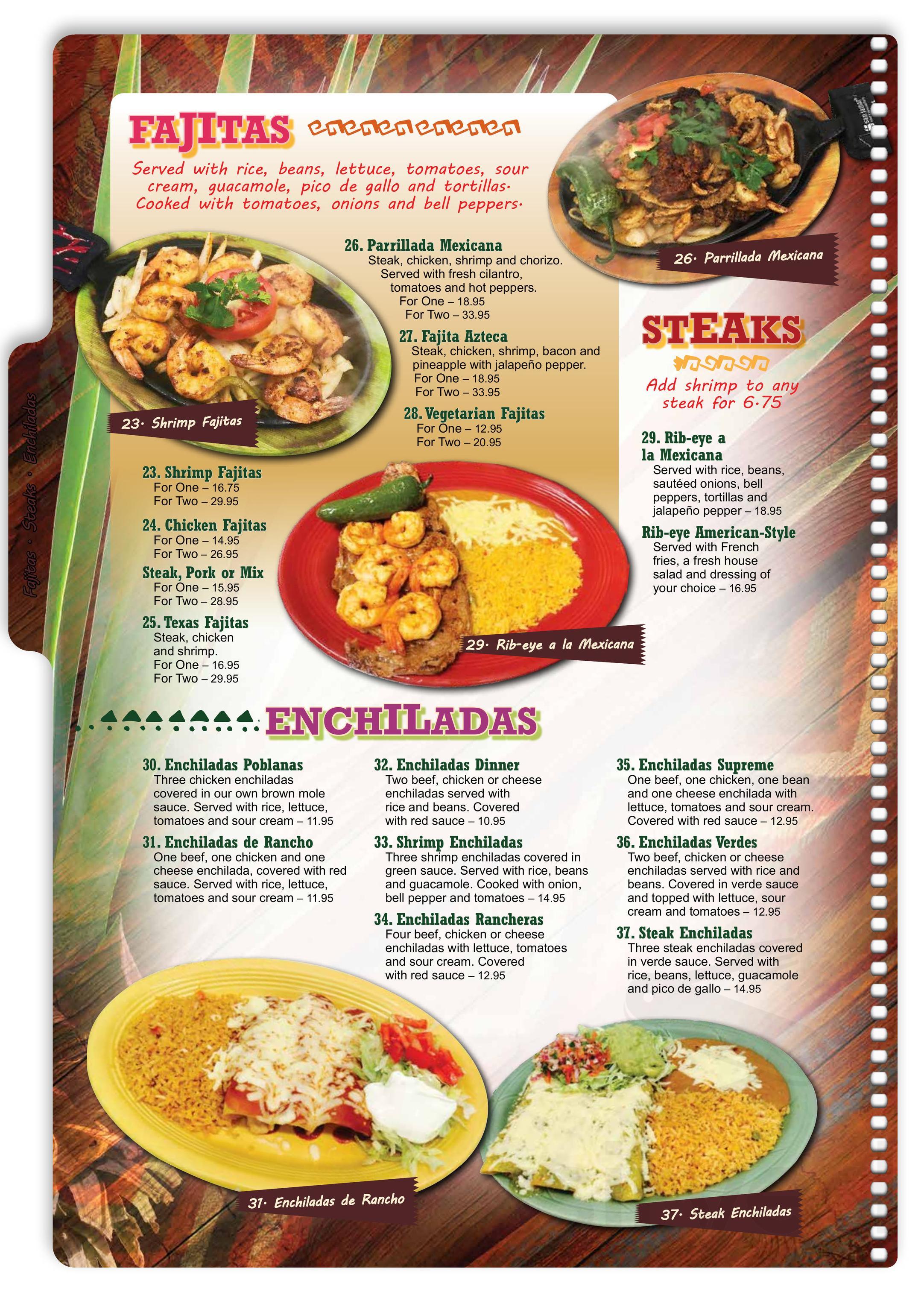 El Patron Mexican Grill and Cantina menus in Pensacola, Florida, United ...