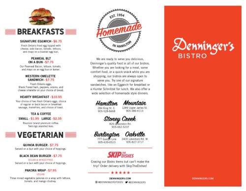 Denninger's Foods of the World - Burlington menu in Burlington, Ontario ...