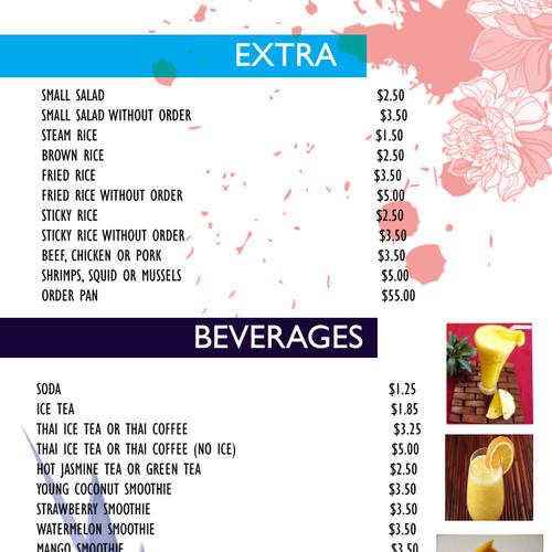 Tham Rab Thai Restaurant menu in Killeen, Texas, USA