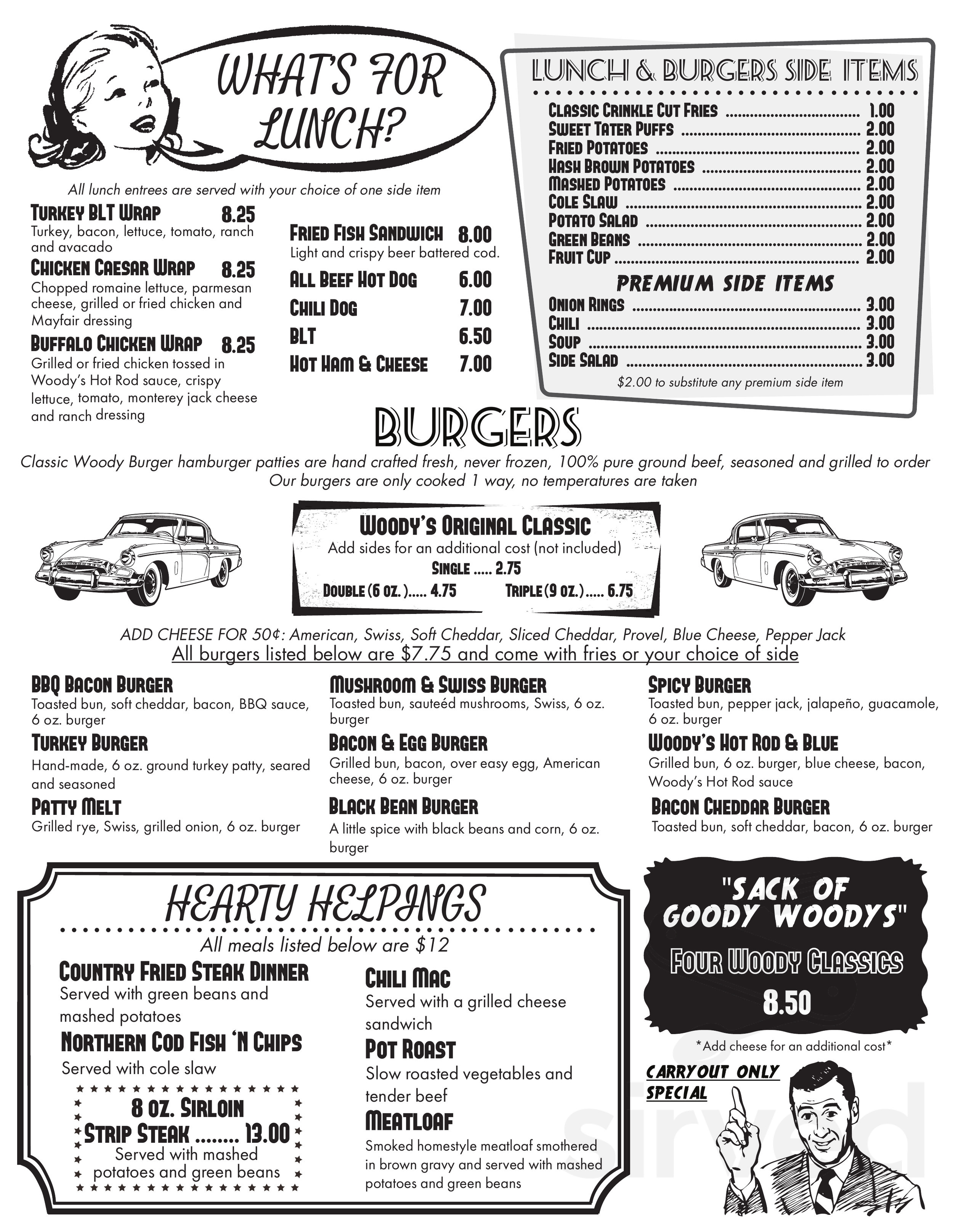 Sherwood Classic Eats menus in Barnhart, Missouri, United States