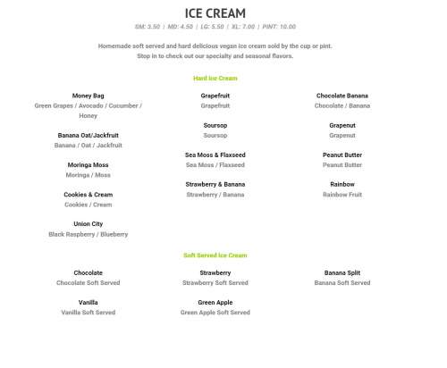 Living Right Health Bar menu in Naugatuck, Connecticut, USA