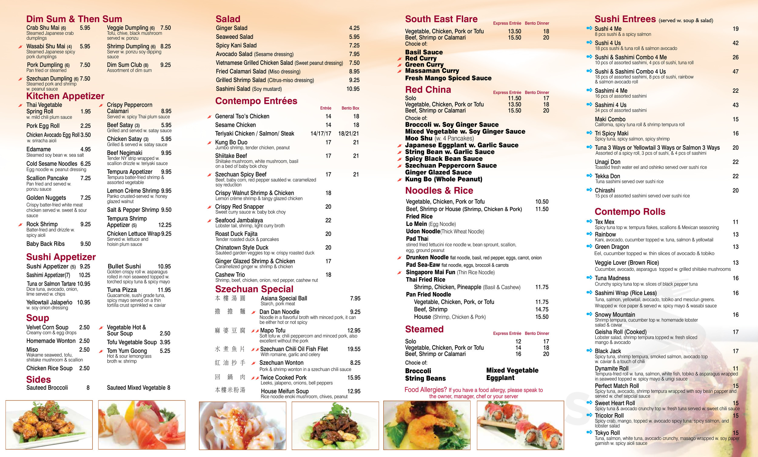 Asiana Bistro menus in Stamford, Connecticut, United States