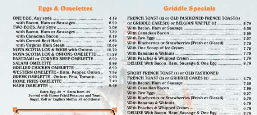 Menu for Halfmoon Diner in Clifton Park, NY | Sirved