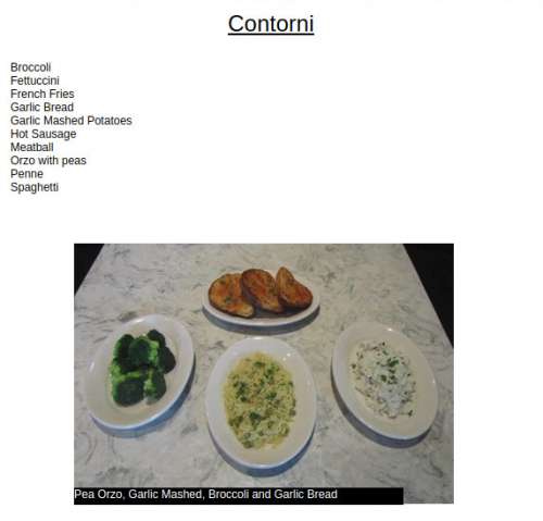 Abruzzi Italian Cucina menu in Irwin, Pennsylvania, USA