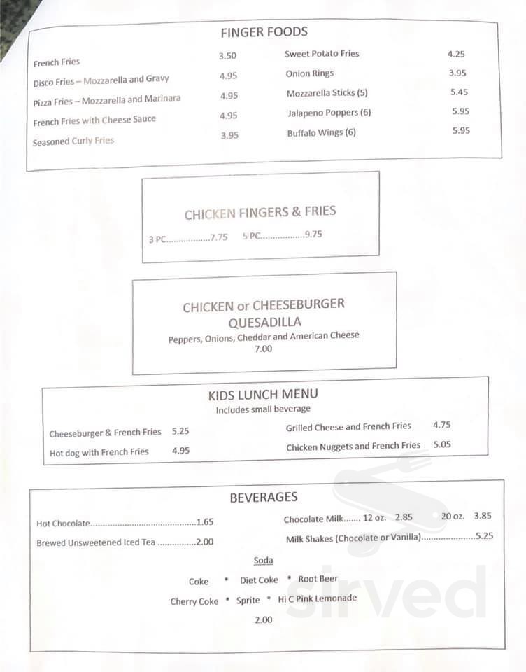 Forked River Diner menu in Forked River, New Jersey, USA