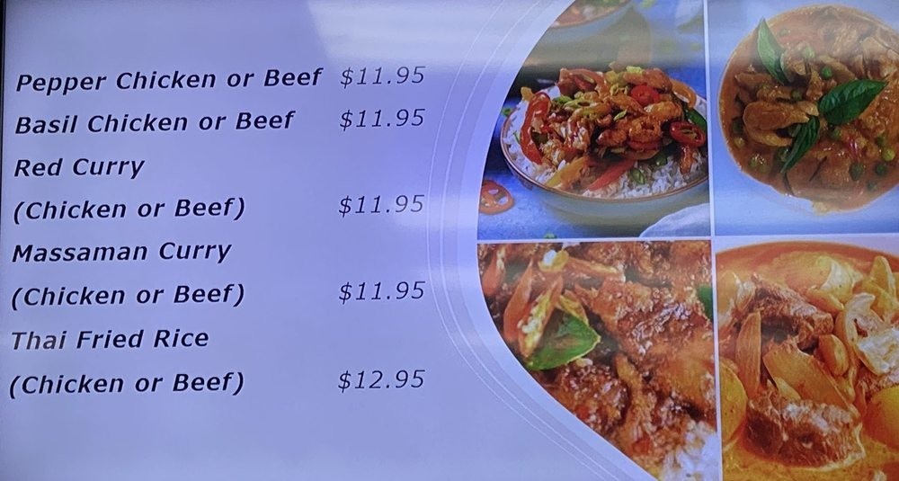 Thai Halal Grill menu in Longwood, Florida, USA