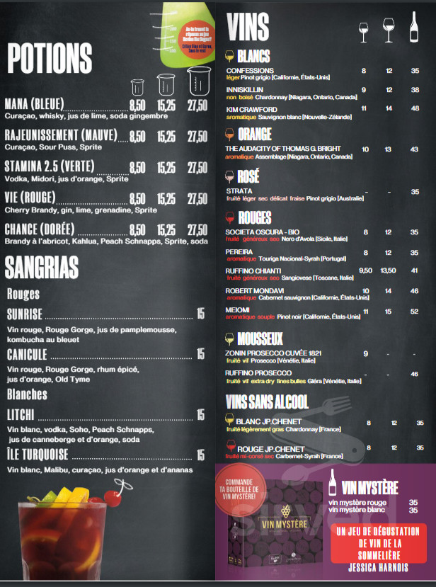 Randolph Pub Ludique DIX30 menu in Brossard, Quebec J4Y 0L1, Canada
