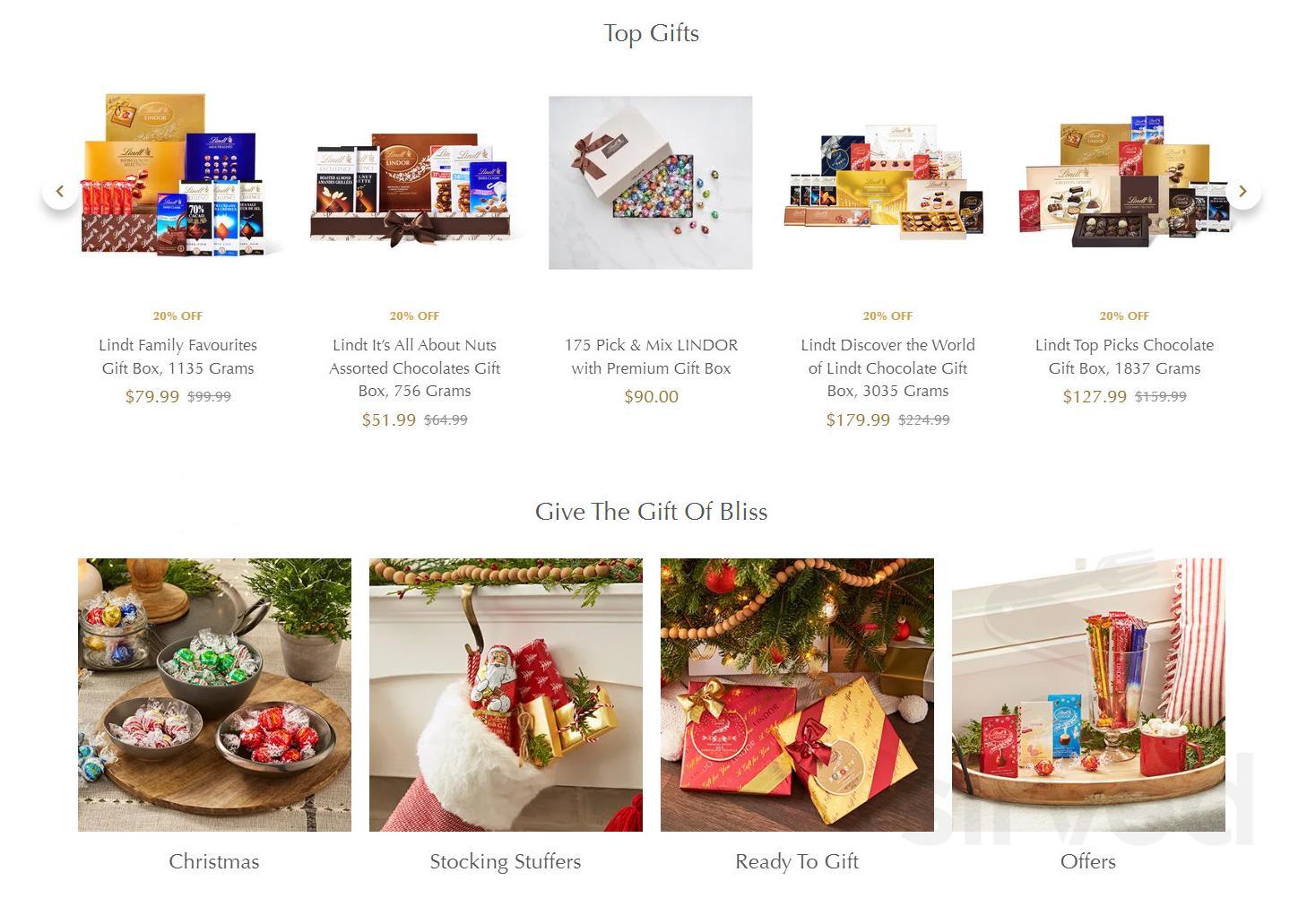 Menu - Tsawwassen BC's Lindt Chocolate Shop - Tsawwassen Mills | Sirved