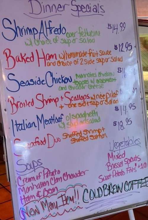 The New Schnecksville Family Diner menu in Schnecksville, Pennsylvania, USA