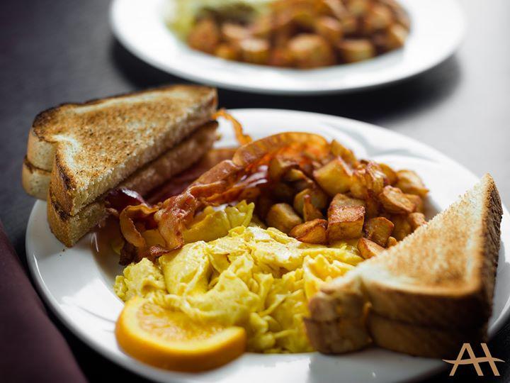 Atlantic Host menu in Bathurst, New Brunswick, Canada