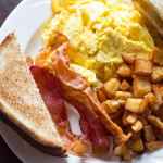 Atlantic Host menu in Bathurst, New Brunswick, Canada