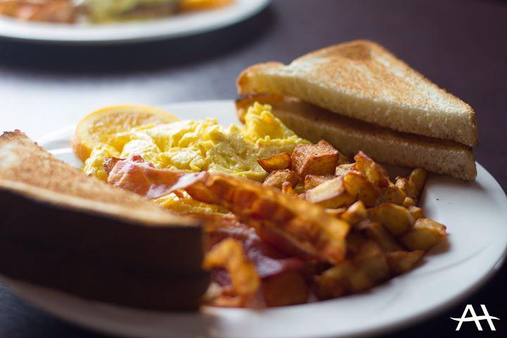 Atlantic Host menu in Bathurst, New Brunswick, Canada