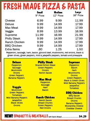 Beechwood Pizza & Carryout menu in Hillsboro, Ohio, USA