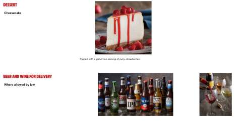 Pasta Americana menu in New Freedom, Pennsylvania, USA