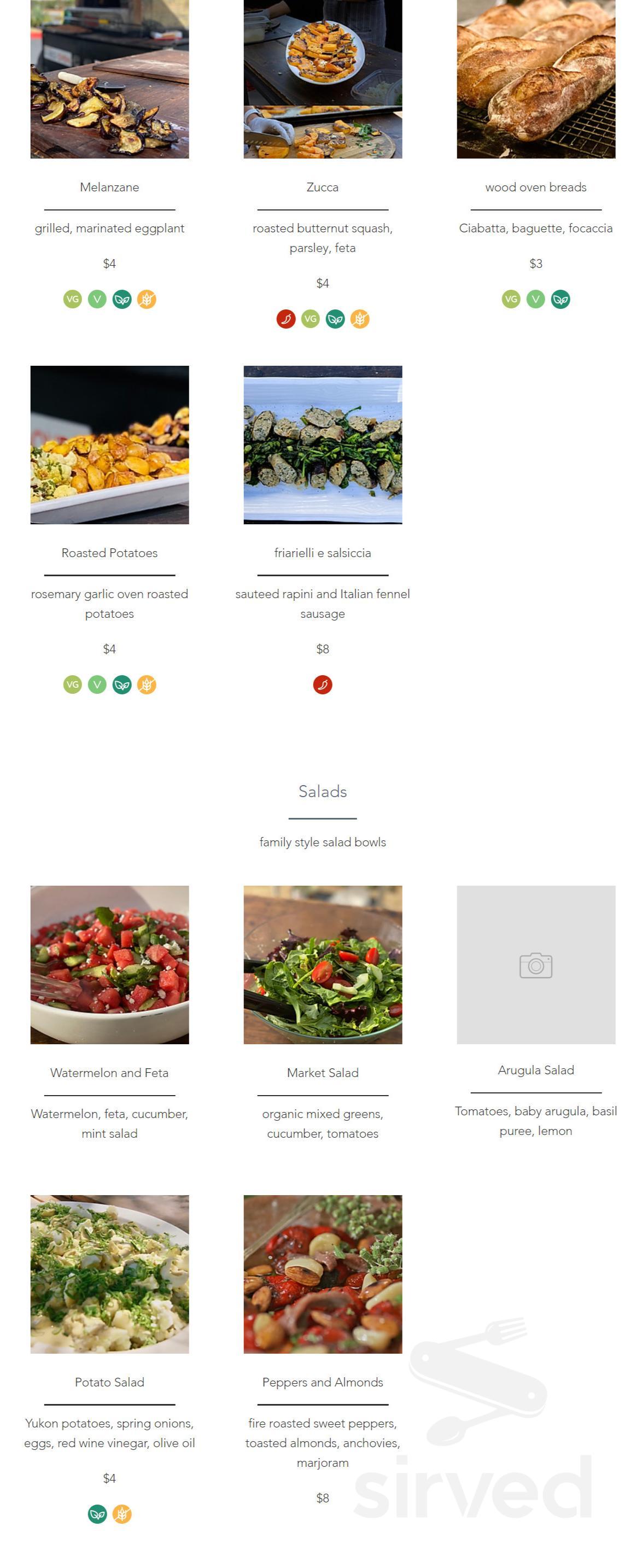 RED OVEN PIZZA menu in Carlsbad, California, USA