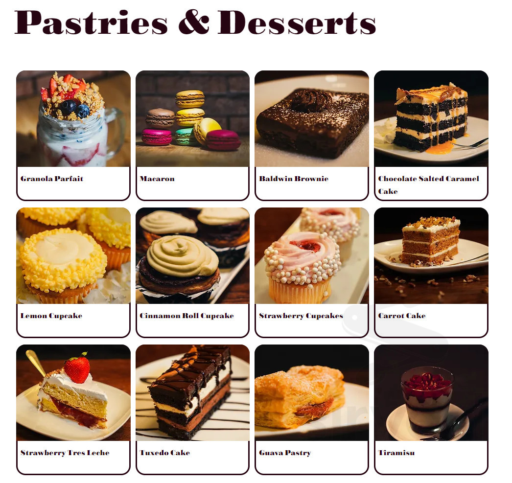 Tutto Caffe - Baldwin Perk menu in Orlando, Florida, USA