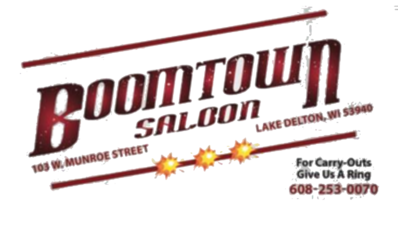 Menu for Boomtown Saloon Country Bar in Wisconsin Dells, WI | Sirved