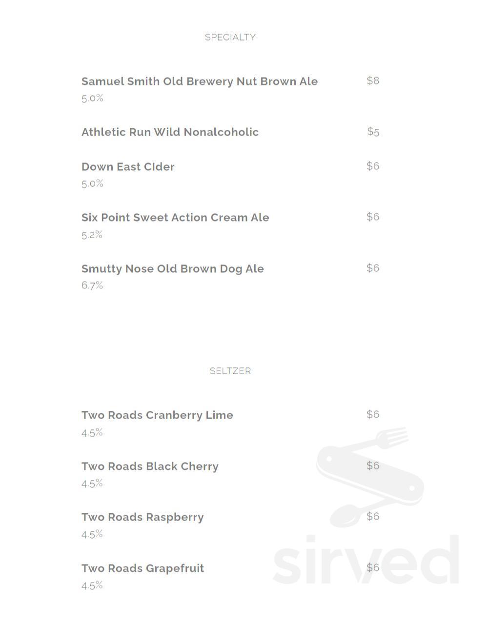 Craft 260 menus in Fairfield, Connecticut, United States